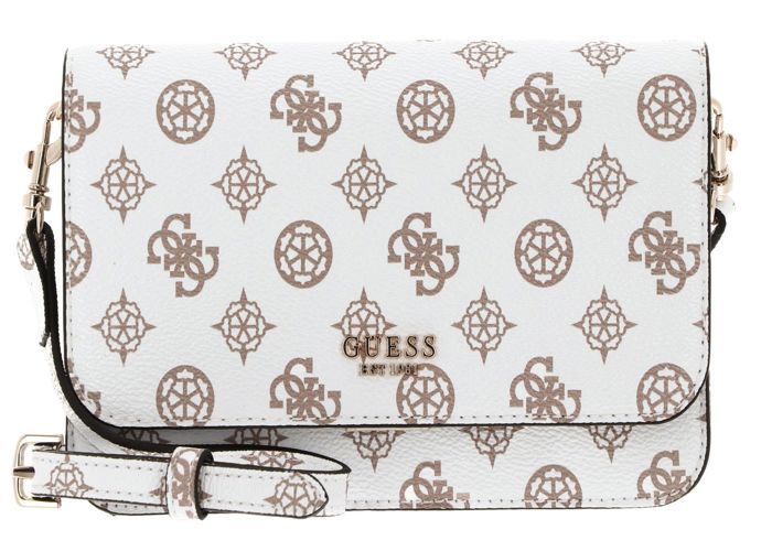 GUESS Sac à épaule bandoulière blanc vieux rose pour femme - Loralee ...