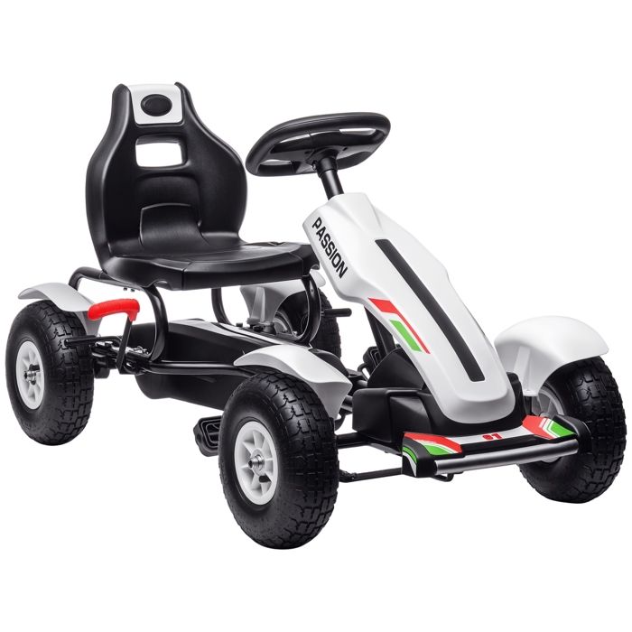 Kart à pédales - HOMCOM - enfant go-kart siège réglable 3 positions ...