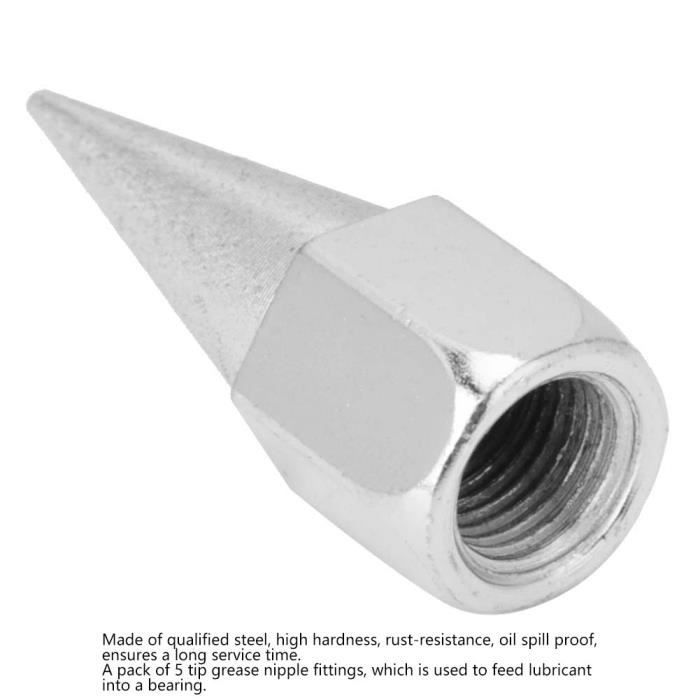 XUY Buse de graissage, raccord de mamelon de graissage, acier qualifié ...