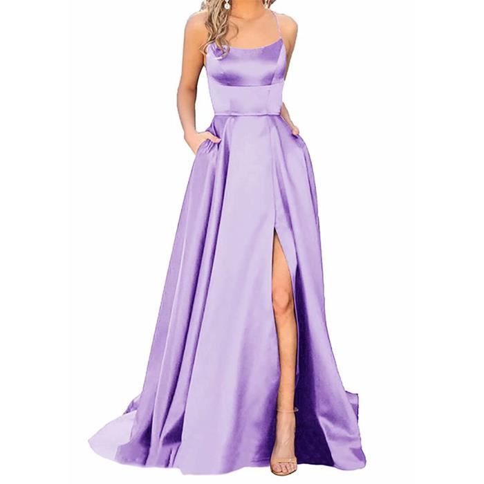 Robe femmes - de bal longue en Satin pour élégante - RFSFD D ...