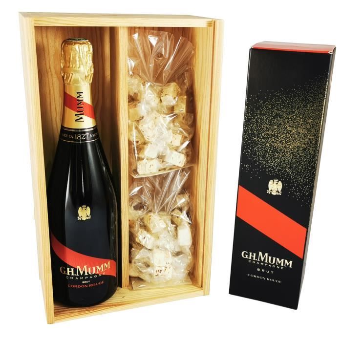 Champagne Mumm - Grand Cordon en coffret 2 * 150 grammes Speculoos ...