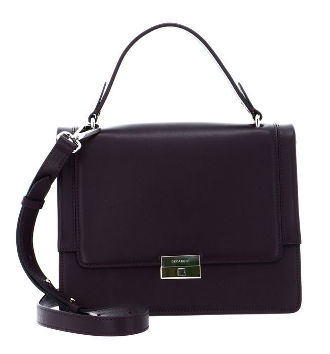 DECADENT Sac à main violet en cuir pour femme - Elizabeth Big Top ...