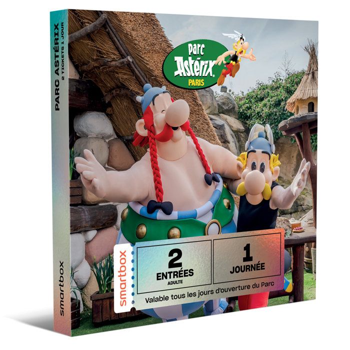 Coffret Cadeau SMARTBOX - Une journée au Parc Astérix en 2025 pour 2 ...