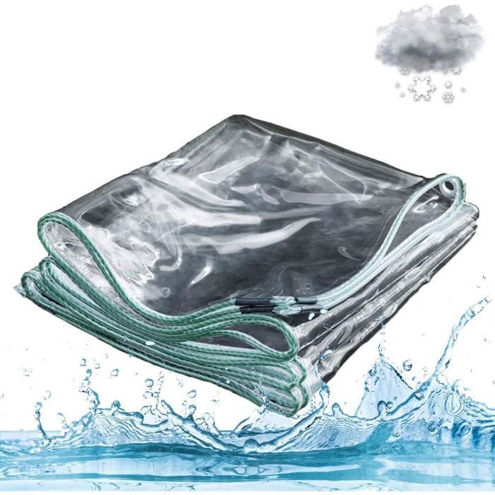 Bâche Transparente De Protection Bâche en Plastique Imperméable, Bache ...