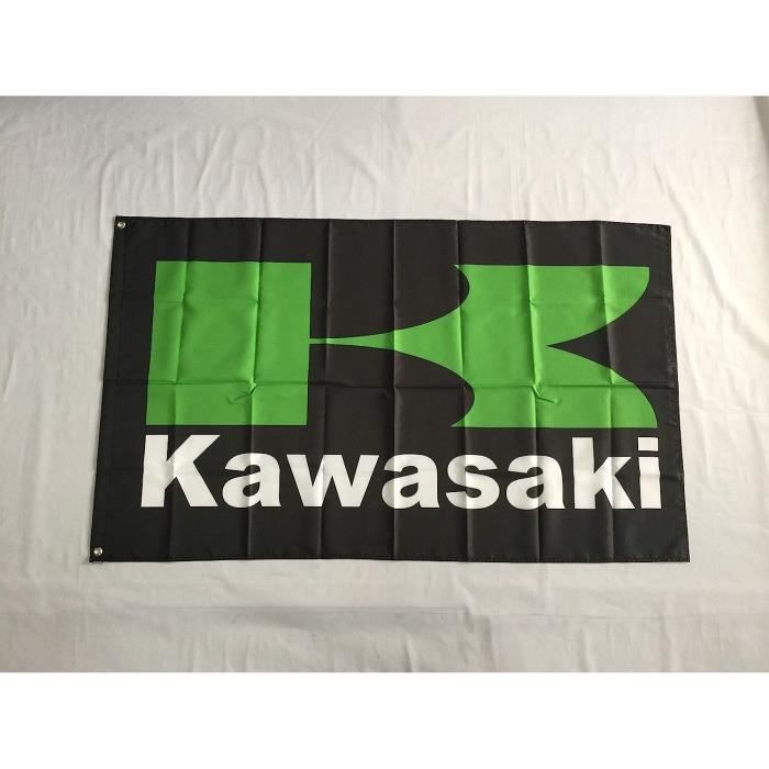 Kawasaki Les Drapeaux Banner 3X5Ft-90X150Cm 100% Polyester,Utilisé À L ...