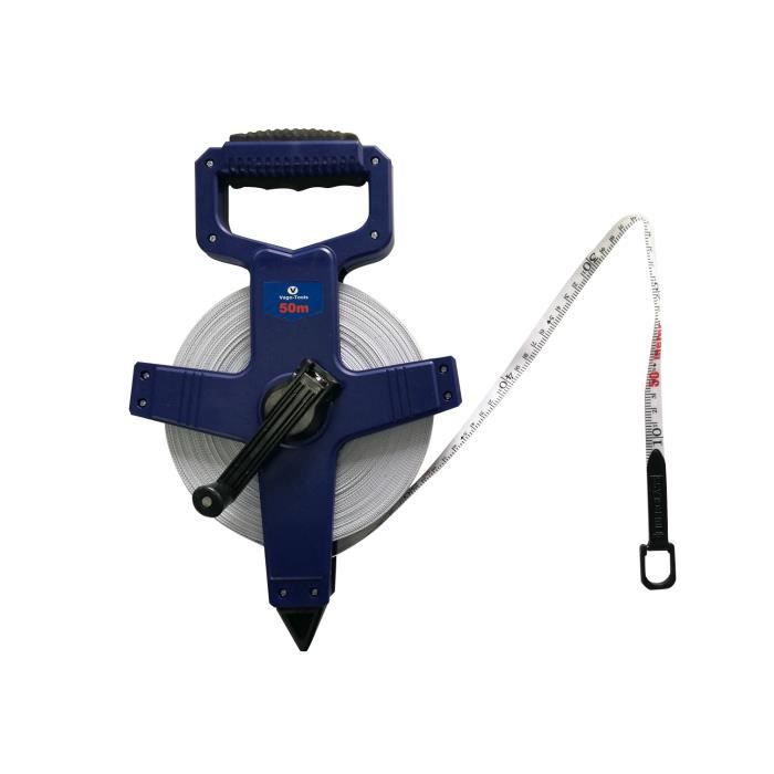 1 decametre 50m à mesurer en fibre de verre ruban à mesurer en rouleau ...