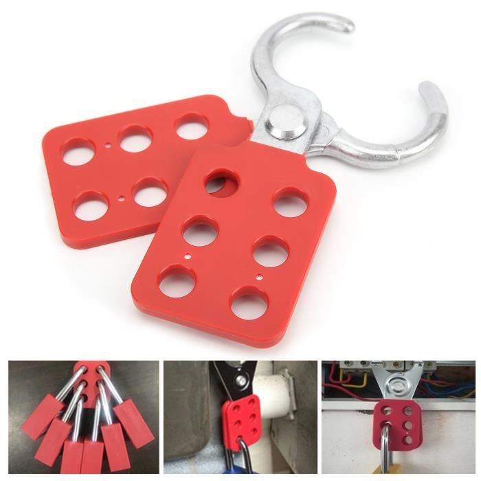 Vvikizy Moraillon Tagout 10pcs Moraillon de Verrouillage 25 mm/1,0 po 6 ...