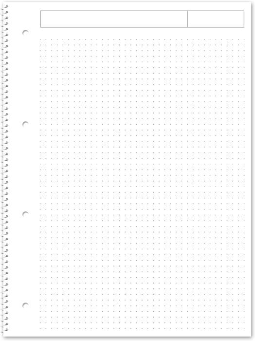 608573000 Green Collegeblock, Din A4, Lineature Dotted, 80 Feuilles, 4 ...