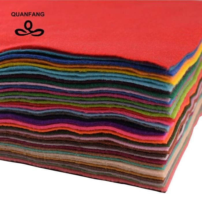 Feutrine feutrer,tissu en feutre doux, 1.5mm d'épaisseur, 30x30cm, 40 ...