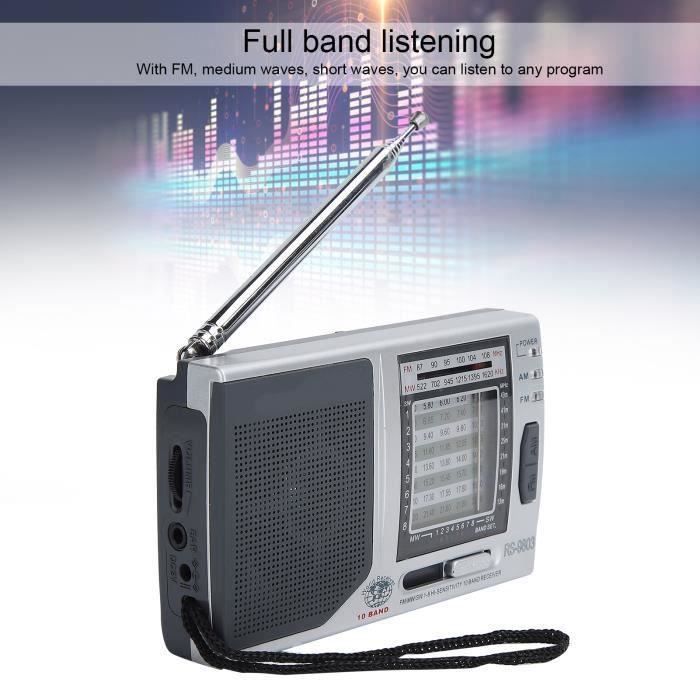 Qualité-Radio Sans Fil Radio Portative Bande Fm Am Sw Haut-Parleur Mini ...