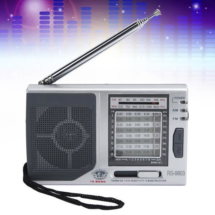 Qualité-Radio Sans Fil Radio Portative Bande Fm Am Sw Haut-Parleur Mini ...
