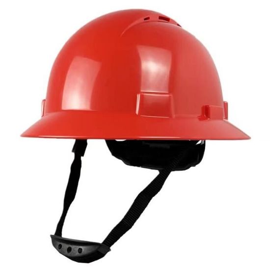 Rouge - Casque de sécurité CE, à bord complet, Pour chantier, Travail ...