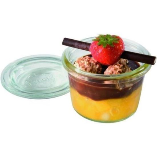 12 Pots Original WECK 80 ml avec couvercle - APS - Bocaux - Transparent - Adulte - Cdiscount Maison