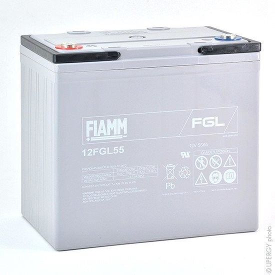 Fiamm - Batterie plomb AGM 12FGL55 12V 55Ah M6-F-Fiamm - Cdiscount ...