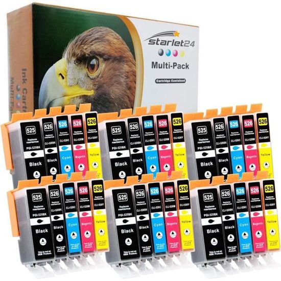 30X D&C Cartouches D'Encre Compatibles Canon Pixma Mg-5100 5120 5140 ...