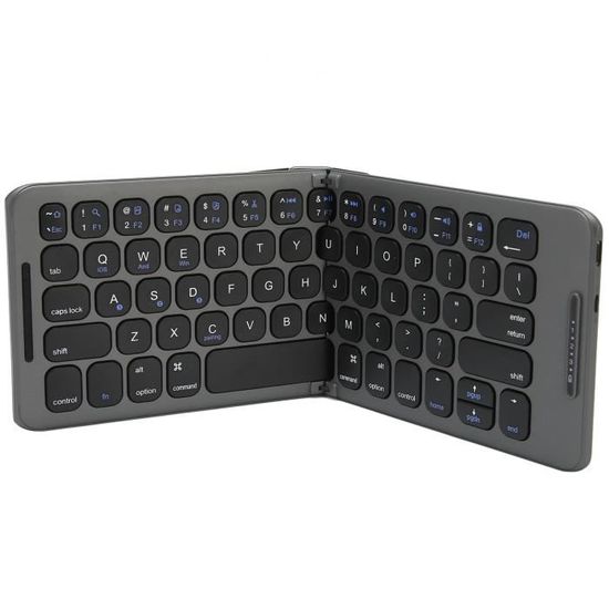 Tbest Clavier pliant Clavier Bluetooth pliable Support multi-appareils ...