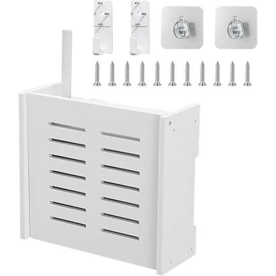Etagere Pour Decodeur, Cache Box Internet Étagère De Routeur Murales ...