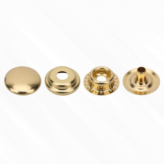 10mm Or Boutons Pression en Métal Snap Popper boutons-pression durable ...