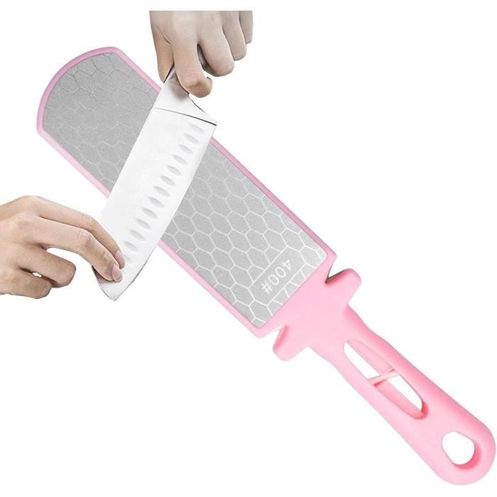 Affûteur manuel - Pierre à aiguiser double face pour couteaux et ...