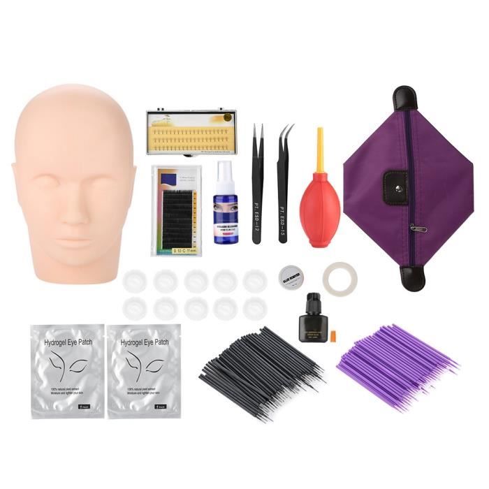 15pcs kit d'extension de cils, extensions de cils, kit d'outils de ...