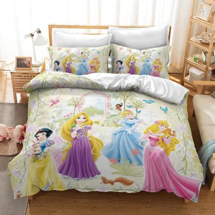 MCX-5068 Housse de couette rose princesse Disney ensemble de pour lit d ...