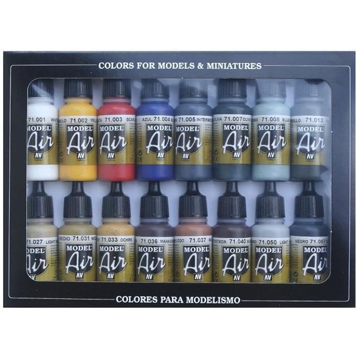 VAL71178 - Model Air Set - Basic Colors (x16) - Modélisation plastique ...