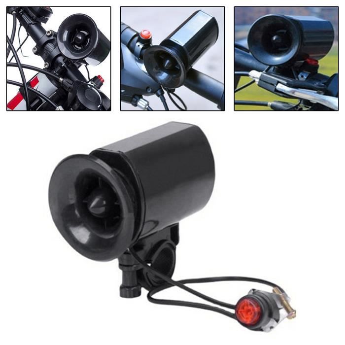 Sonnette - klaxon vélo,Sonnette électronique pour vélo 9V avec 6 effets ...