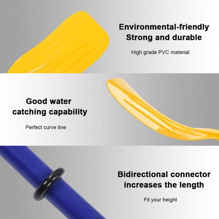 HURRISE aviron de kayak 1 paire détachable kayak canoë bateau gonflable ...