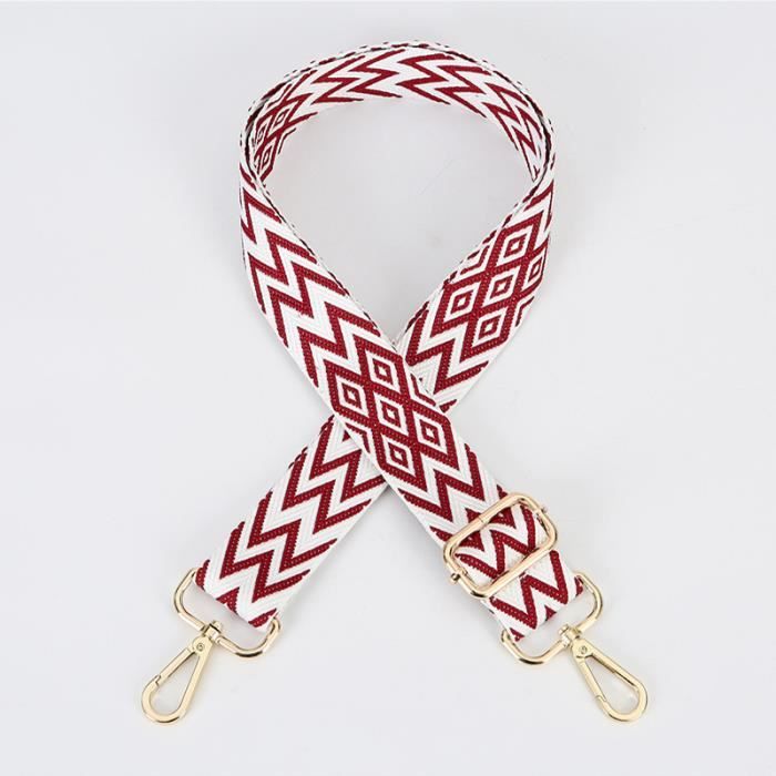 Sangle de sac à main colorée de Style ethnique, largeur de 3.8cm ...