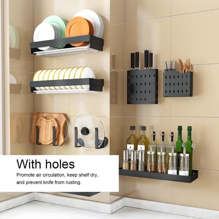 Tenture murale support de couteau rangement accessoire cuisine 304 en ...