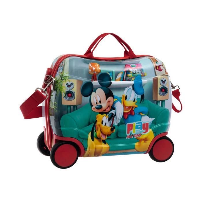 MICKEY Valise Trolley 4 roues Rigide 41 cm Bleu Bleu - Cdiscount ...