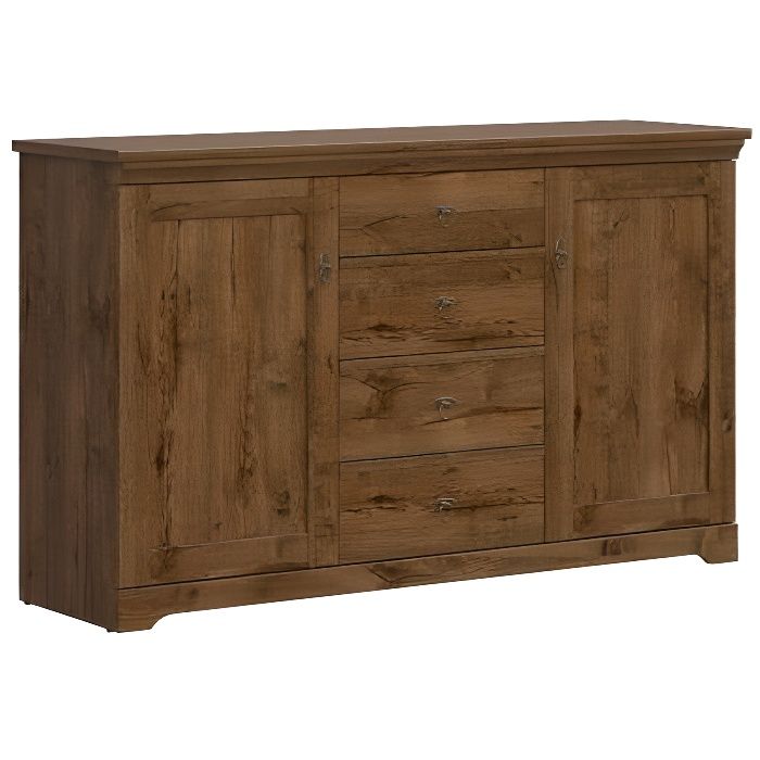 RONJE - Buffet style classique salon/salle à manger - 153x93x44.5 - 2 ...