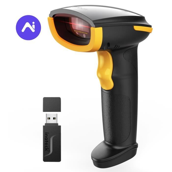 Inateck Scanner de Code-Barres Bluetooth AI, Scanner de Code 1D sans ...