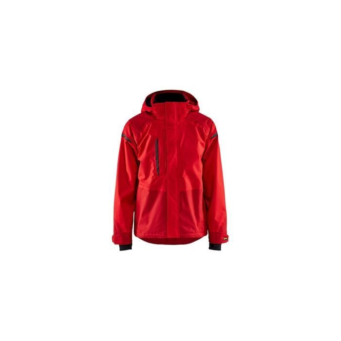Blaklader Veste hardshell stretch 2D - 5658 Rouge-rouge foncé Rouge ...