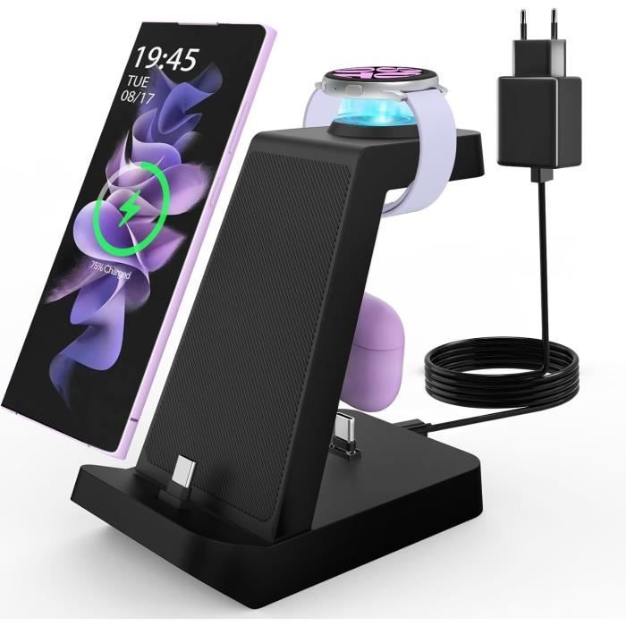 Station De Recharge Pour Samsung, Chargeur 3 En 1 Pour Galaxy S23 Ultra ...