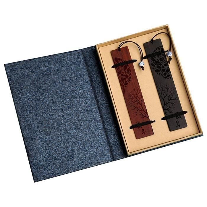 Light-Ensemble de Signets en Bois Chinois Traditionnel Unique Fait à la ...