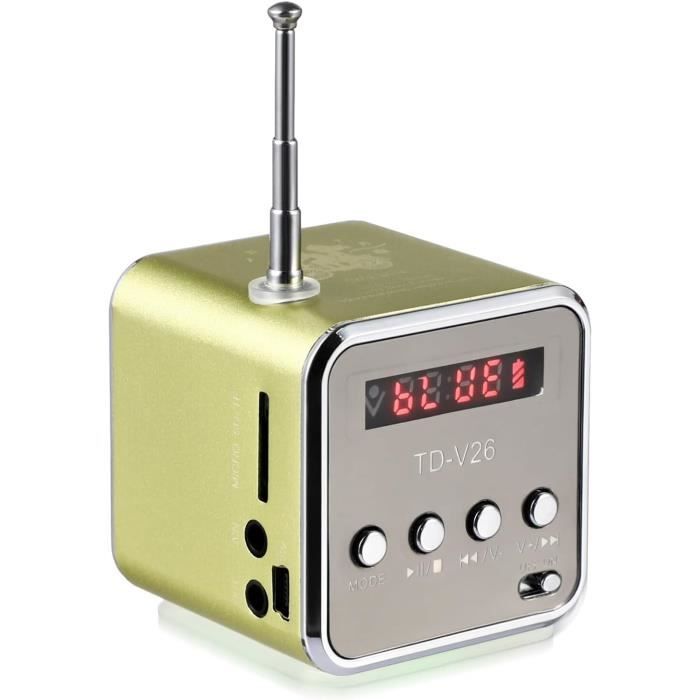 Td-V26 Mini Haut-Parleur Numérique, Radios Portables, Mini Stéréo Avec ...