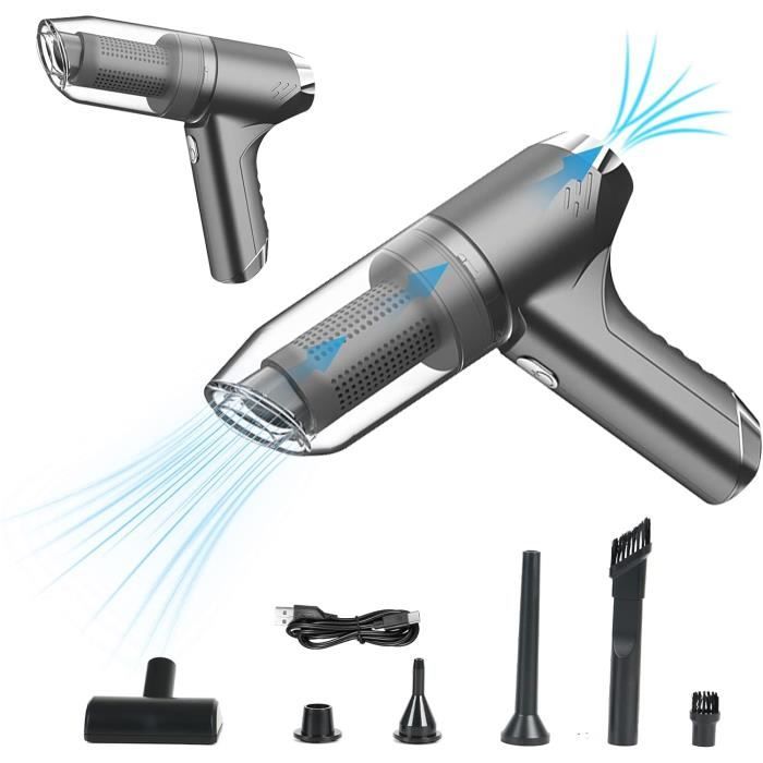 Aspirateur à main sans fil, aspirateur de voiture sans balais 120 W ...