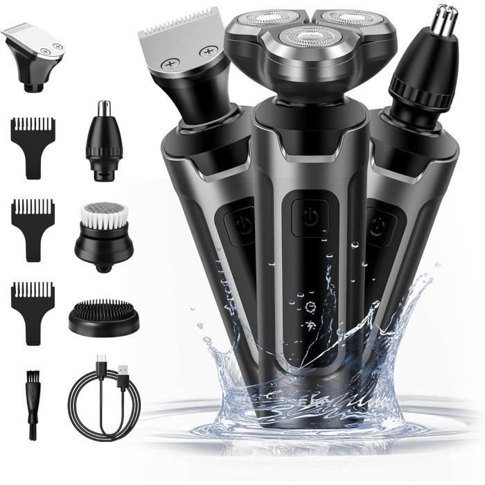 Rasoir Electriques Hommes, Rasoir Homme, 5 En 1 Rasoir Barbe Homme Pour ...