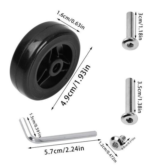4 Roulette Valise Universelle 50 * 19mm, Roue de Valise Universelle ...