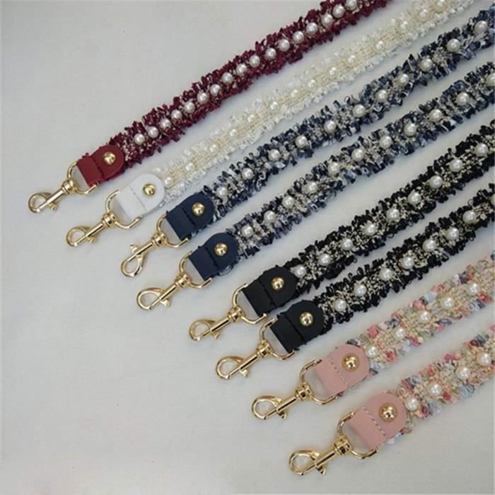 Anse De Sac Avec Perle,Élégante Sac Sangle Strass Remplacement Pour ...