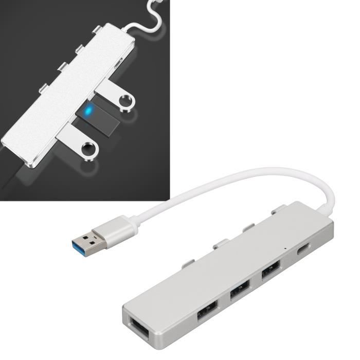 Hub USB ADS-301A, hub USB3.0 4 ports, avec 1 port USB3.0, 3 ports USB2 ...