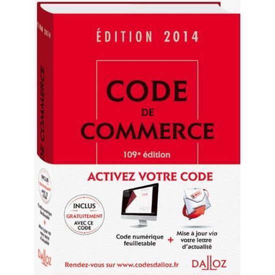 Code de commerce 2014 - Cdiscount Librairie