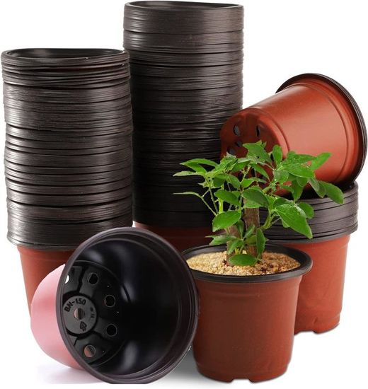 100 Pièces 10Cm Pots De Fleurs, Réutilisables Pot Semis Godets Semis ...