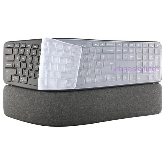 Clair Juste De Clavier En Silicone Pour Logitech Ergo K860 étui De