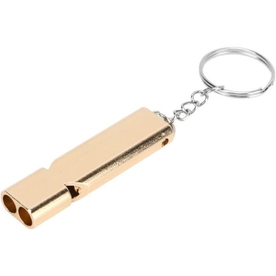 10 Sifflets d'urgence en Aluminium avec Porte Clés, Sifflet de Survie ...