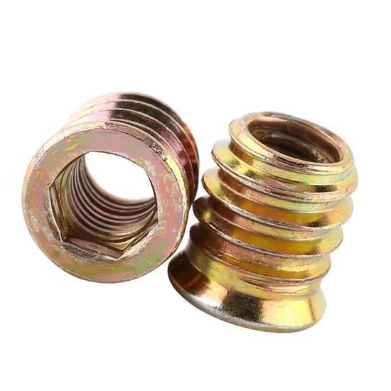KE03683-Écrou d'insertion Écrous filetés en bois Écrou de meuble en ...