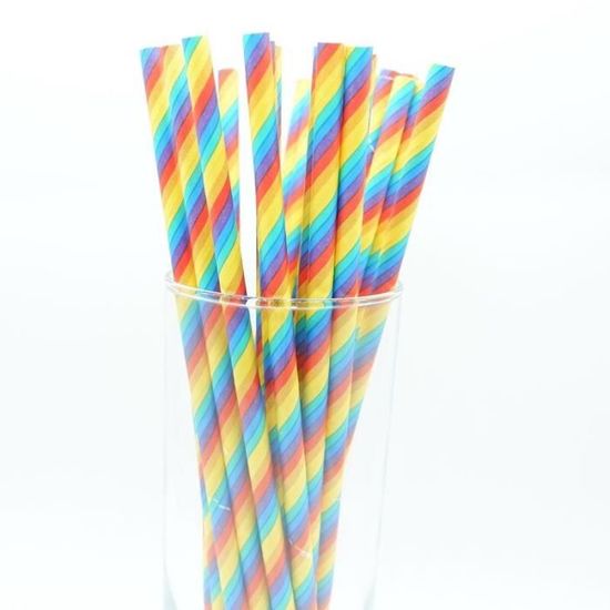 Style 29-100pcs -Pailles en papier pour boisson,25 pièces,couleur or ou ...