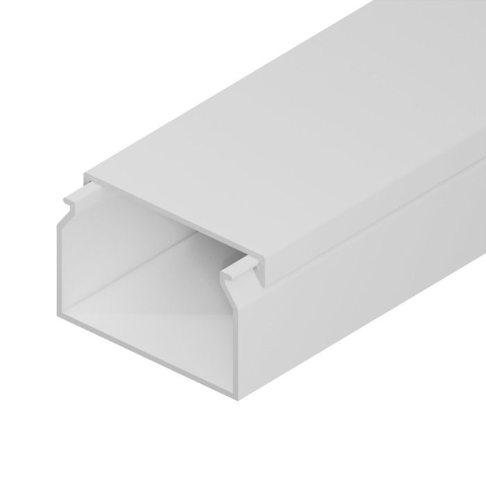 Goulotte électrique - EDO Solutions Technic - EDO777731 - Blanc - PVC ...