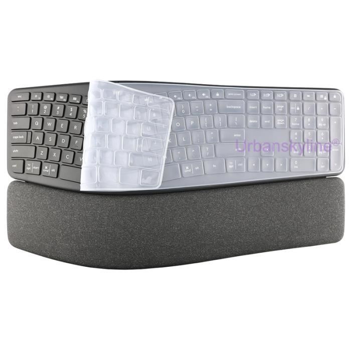 Clair Juste De Clavier En Silicone Pour Logitech Ergo K860 étui De